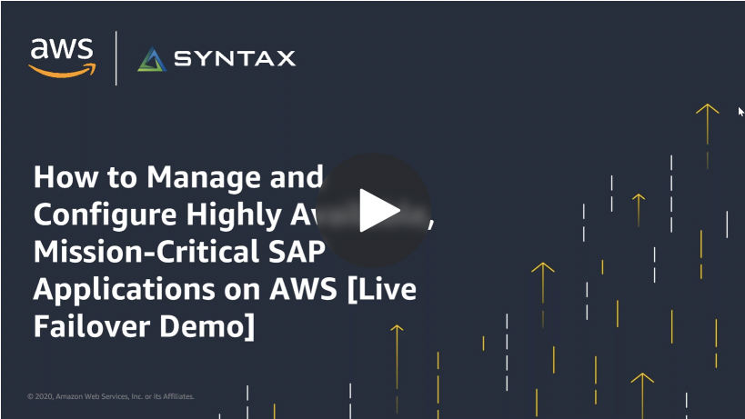 SAP on Amazon Web Services | Syntax