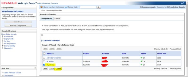 Obiee Technical Procedures To Optimize The Bi Footprint From Multi Node To Single Node Syntax
