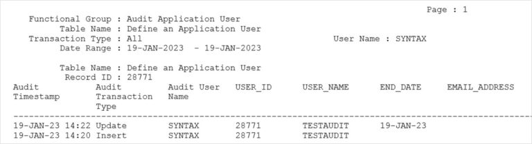 Understanding The Value And Functionality Of Oracle Ebs Audit Trail Syntax