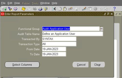 Understanding the Value and Functionality of Oracle EBS Audit Trail | Blog | Syntax