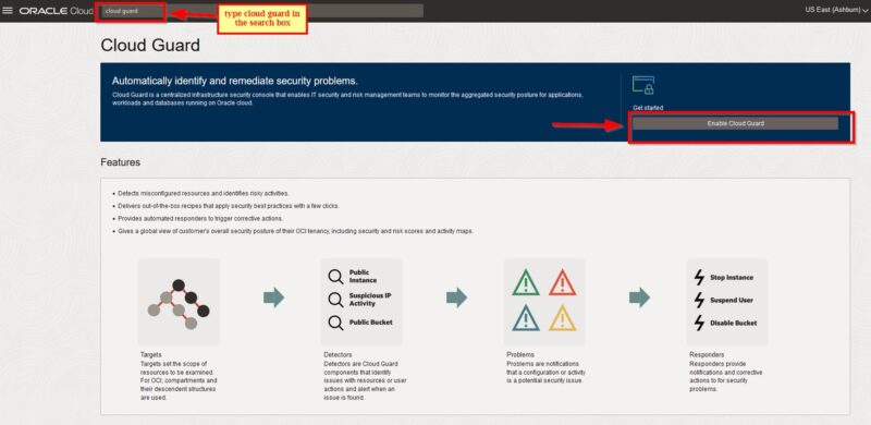 Enable Cloud Guard to Maintain a Strong Security Posture in OCI for no ...