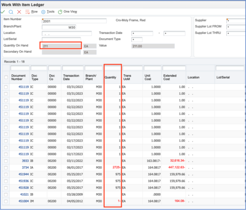 Correcting Item Balance Discrepancies in JD Edwards EnterpriseOne Using ...