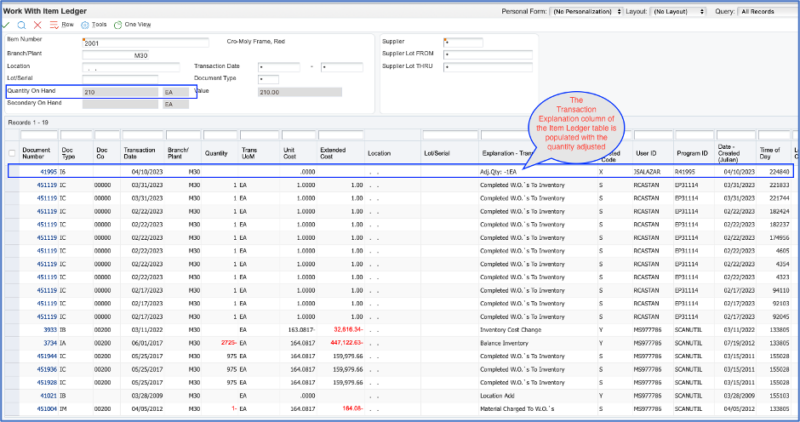 Correcting Item Balance Discrepancies in JD Edwards EnterpriseOne Using ...