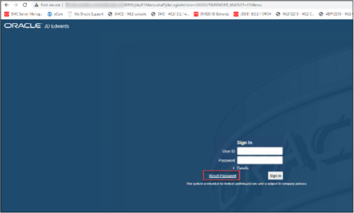 Setting Up Self-Service Password Reset in JD Edwards EnterpriseOne ...